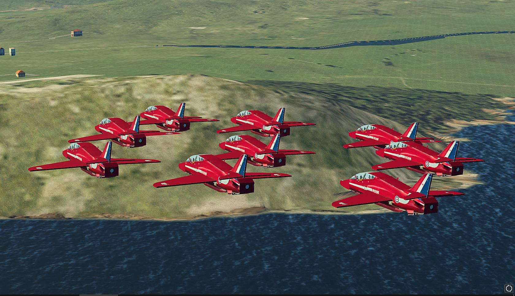 RAF Red Arrows Display Team (Animated) - Objects - X-Plane.Org Forum