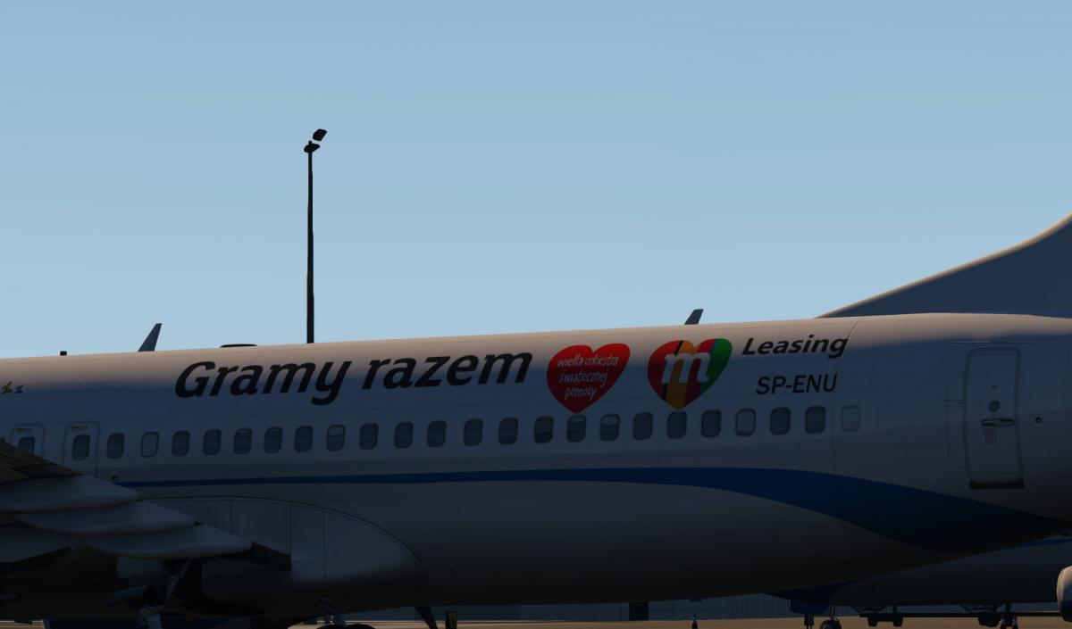 B738 Enter air WOŚP(SP-ENU) - Aircraft Skins - Liveries - X-Plane.Org Forum