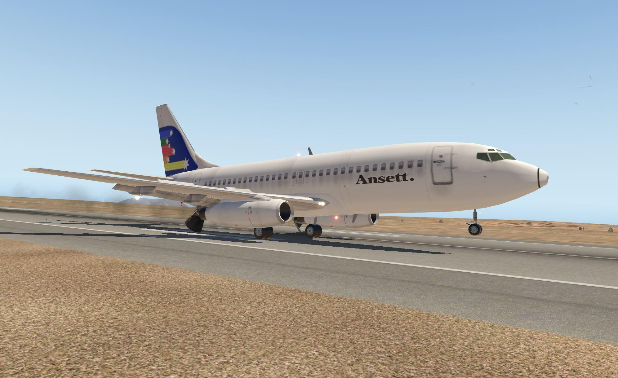 Ansett Australia livery for 737-200 - 732 TwinJet Paints - X-Plane.Org ...