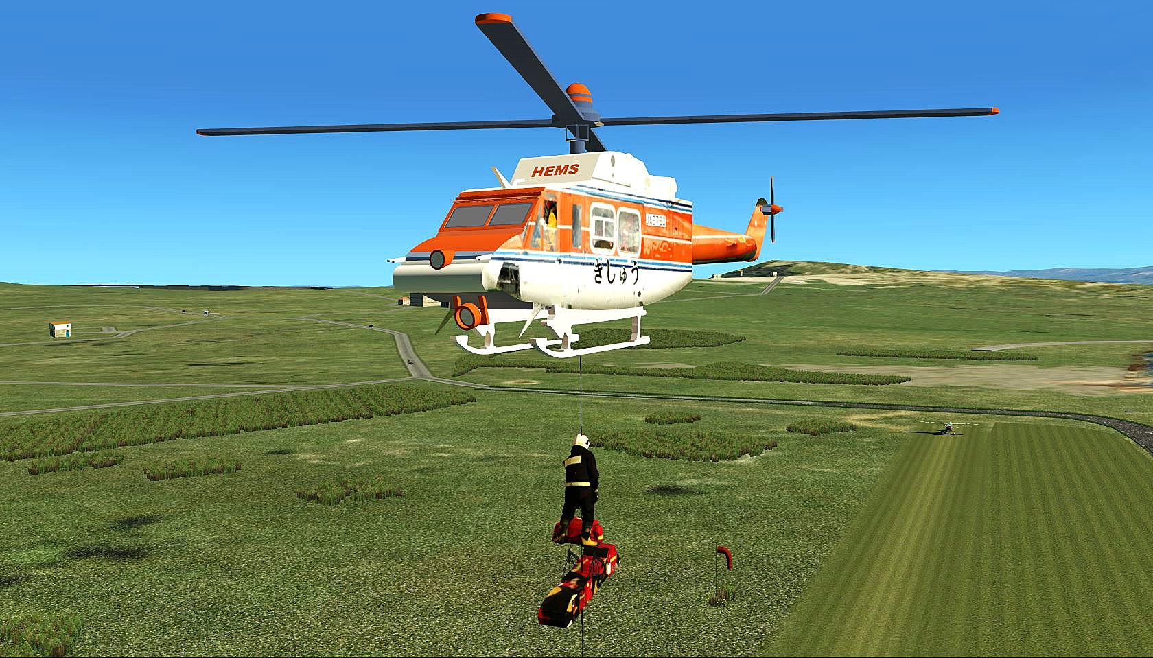 HEMS Helicopter With Stretcher Static (Animated) - Objects - X-Plane ...