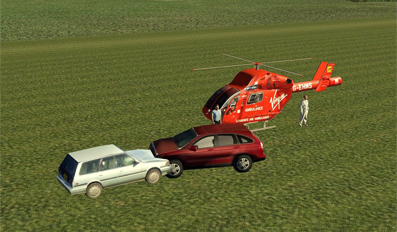 G-EHMS Static MD902 London Air Ambulance (Animated) - Objects - X-Plane ...