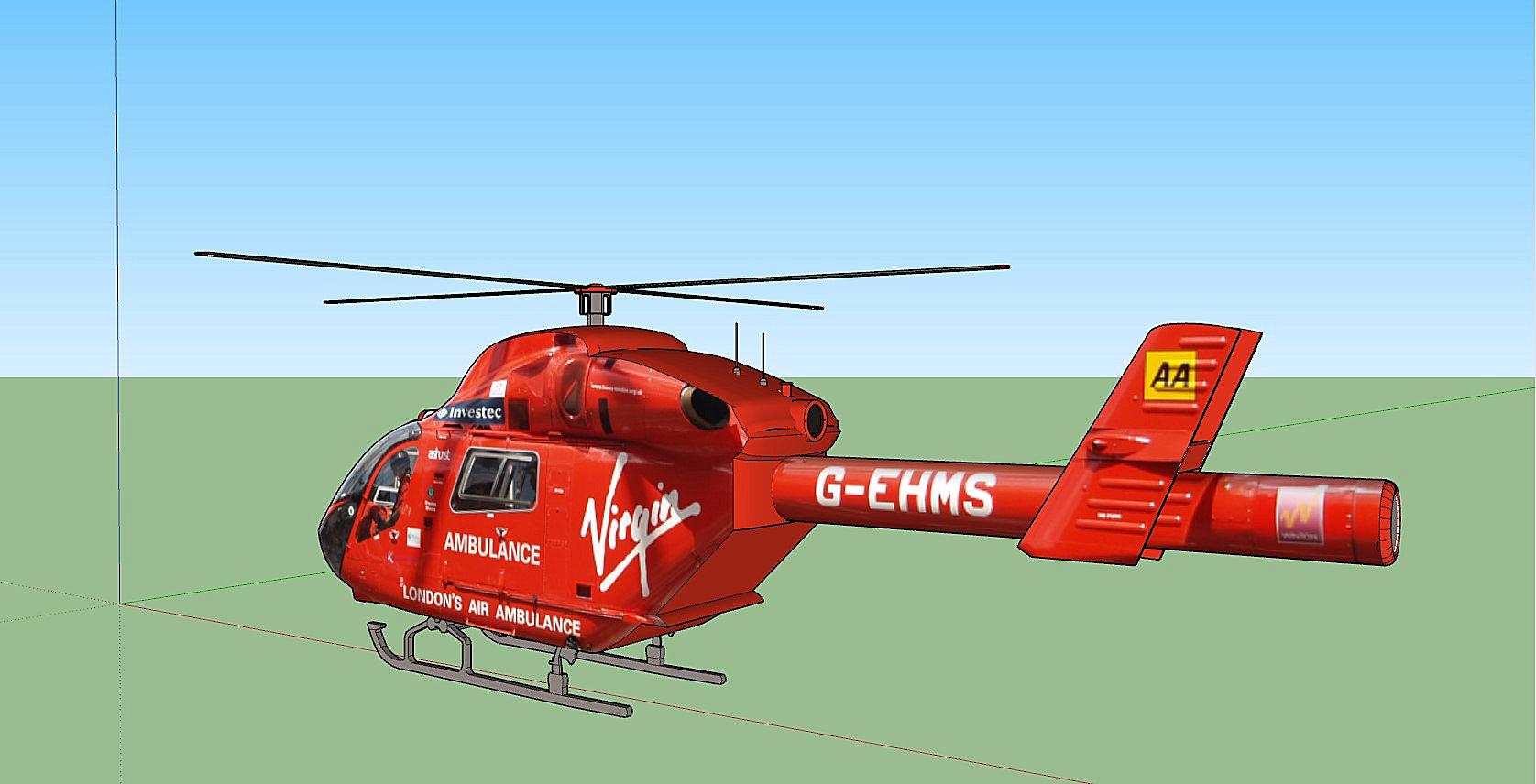 G-EHMS Static MD902 London Air Ambulance (Animated) - Objects - X-Plane ...