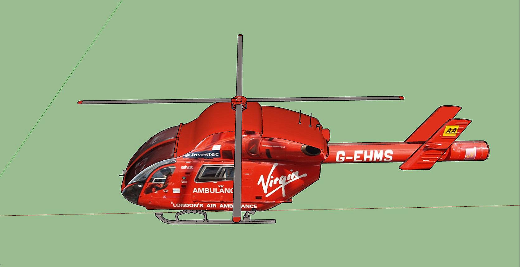 G-EHMS Static MD902 London Air Ambulance (Animated) - Objects - X-Plane ...