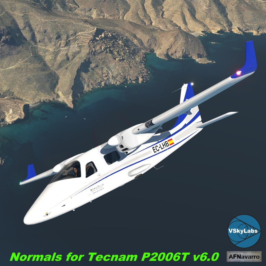 Normals for TECNAM P2006T v6.0 by VskyLabs - Aircraft Skins - Liveries ...