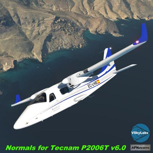Normals for TECNAM P2006T v6.0 by VskyLabs - Aircraft Skins - Liveries ...
