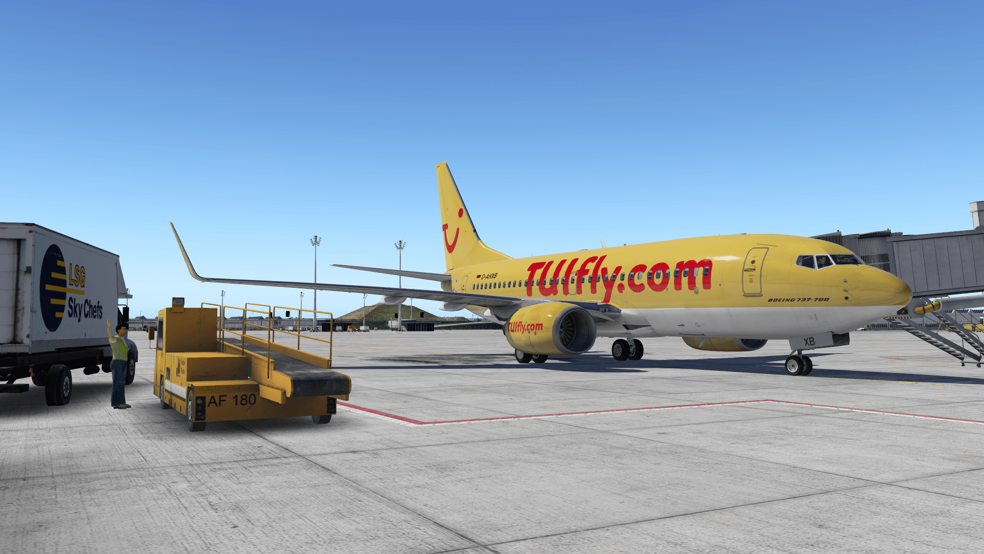 Tuifly yellow 737-700 Utlimate D-AHXB - Aircraft Skins - Liveries - X ...