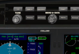 Altitude numbers in blue and green on pfd - Bombardier Challenger 300 ...