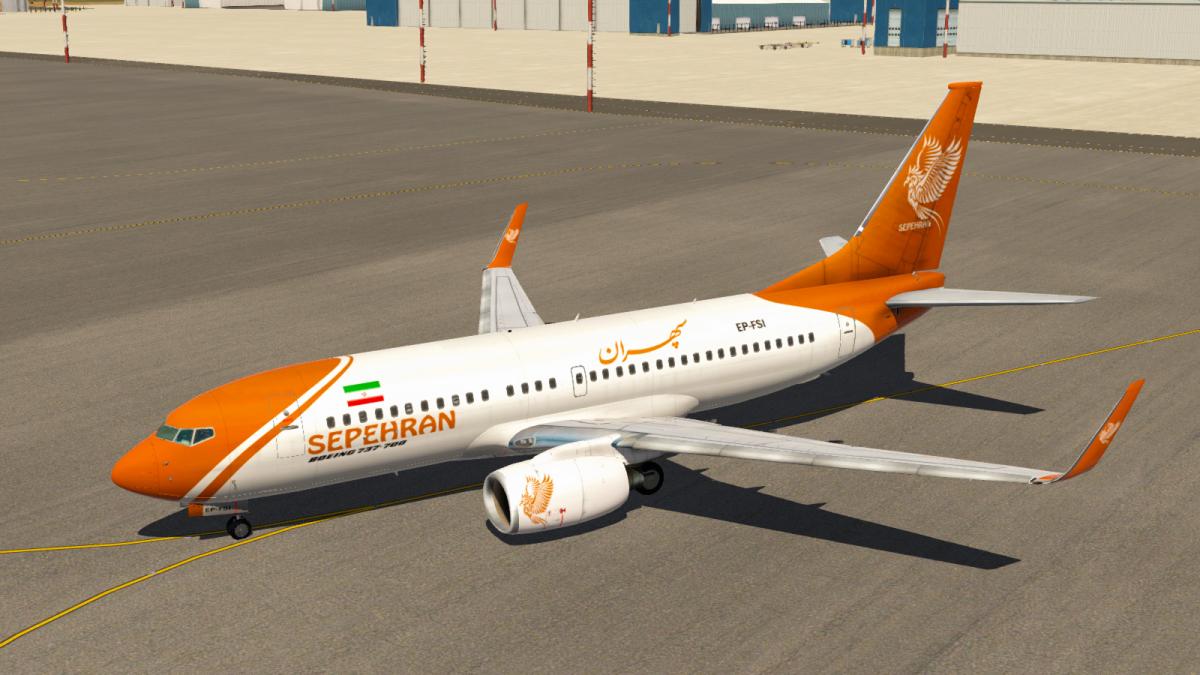 Sepehran Airlines 737-700(Fictional) for EADT - Aircraft Skins ...