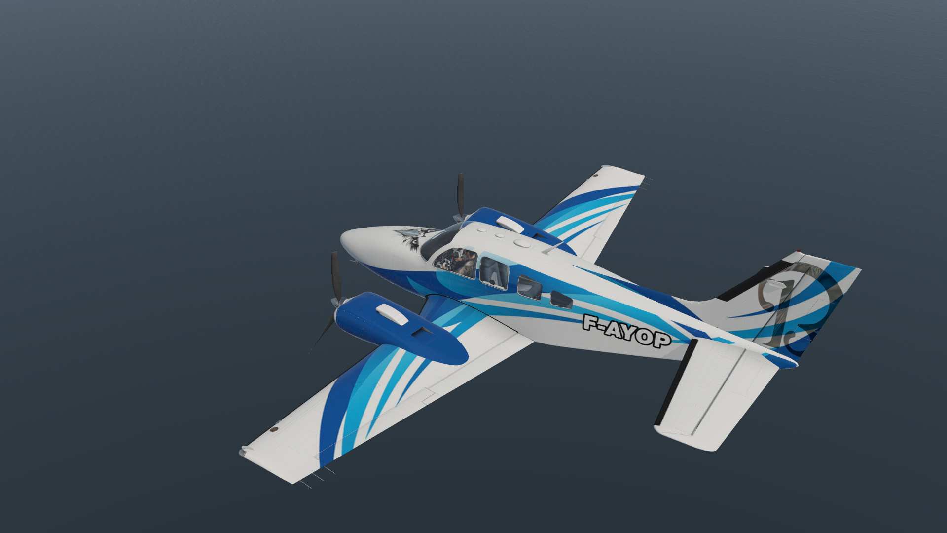 SIOOWAN BARON B58 liverie BLUE EAGLE - Aircraft Skins - Liveries - X ...