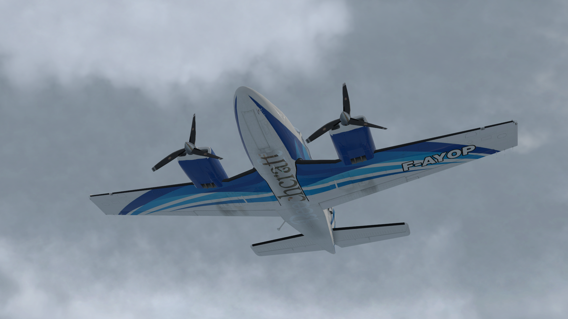 SIOOWAN BARON B58 liverie BLUE EAGLE - Aircraft Skins - Liveries - X ...