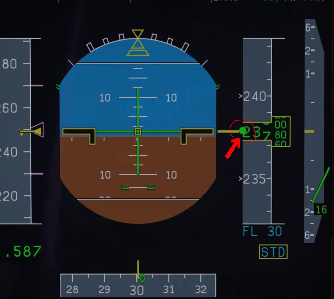 Green dot over altitude indicator - 320 Ultimate by FlightFactor - X ...