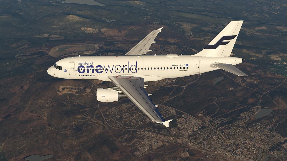 TolissA319_Finnair_One_world.zip - Aircraft Skins - Liveries - X-Plane ...