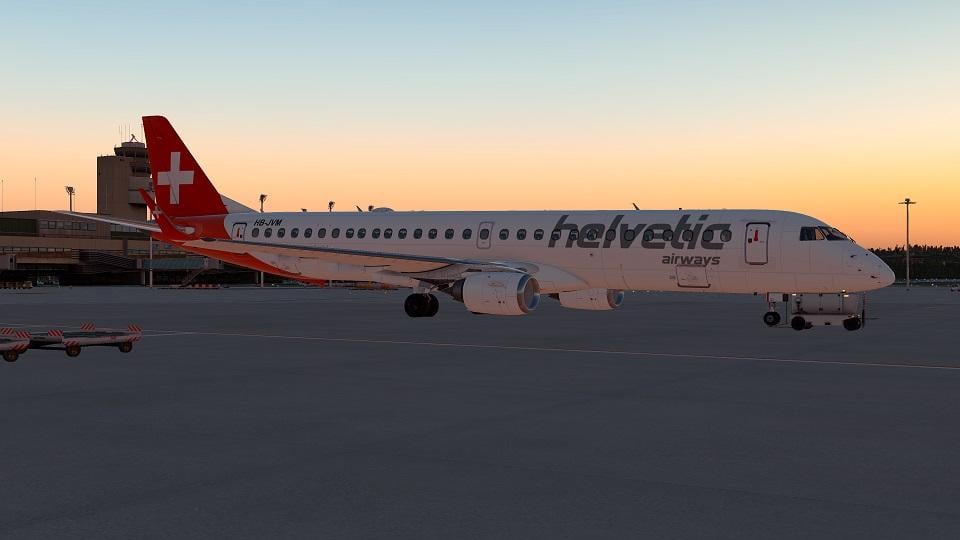 SSG E195 Evolution Helvetic Airways HB-JVM - SSG Liveries - X-Plane.Org ...