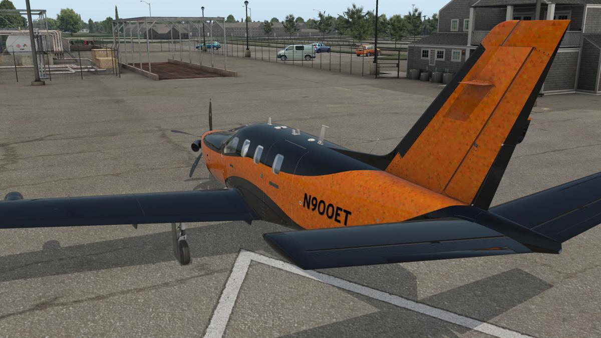HotStart TBM 900 Orange/Black Triangle Livery - Aircraft Skins ...