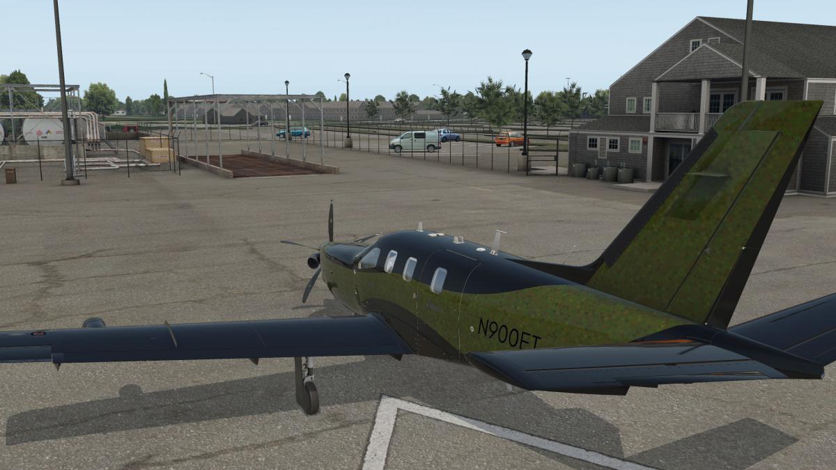 HotStart TBM 900 Army Green/Black Triangle Livery - Aircraft Skins ...
