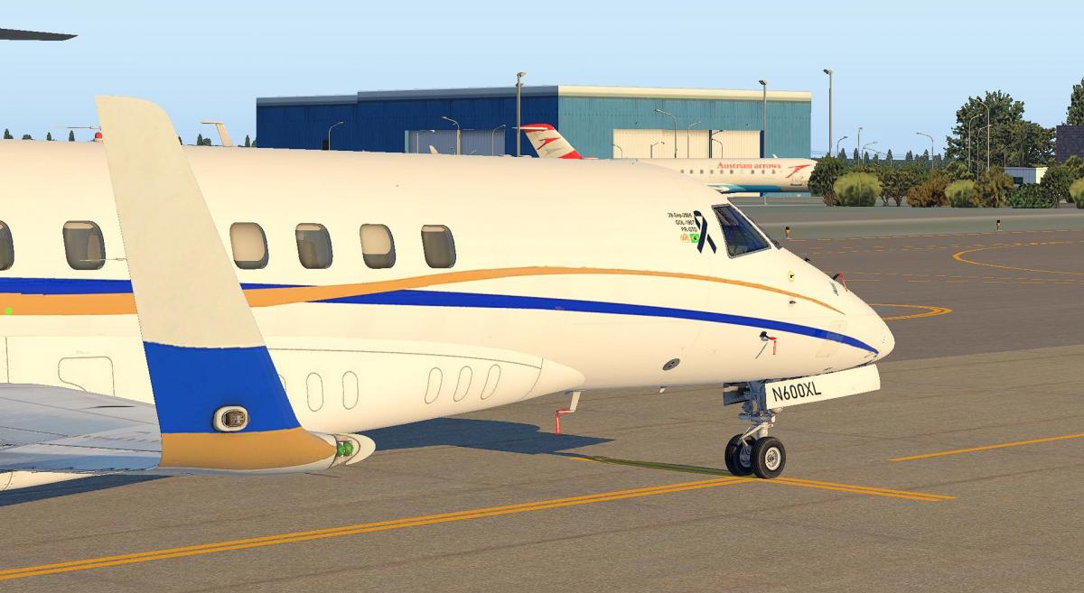 Golden Blue Livery Embraer Legacy 650 ERJ-135BJ by X-Crafts - ERJ ...