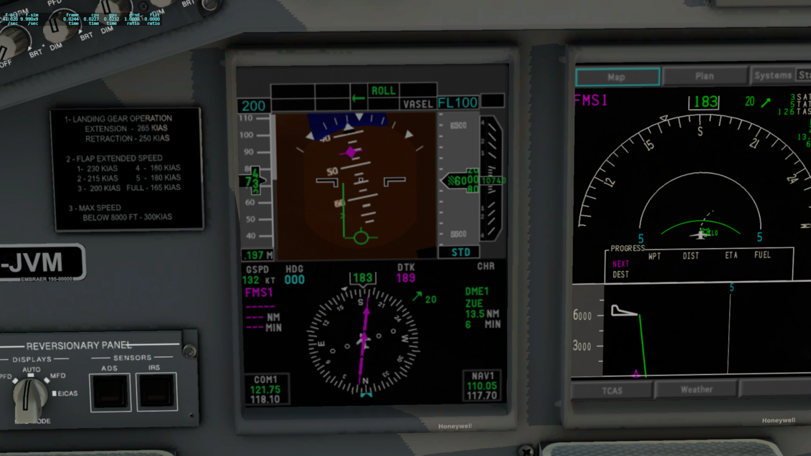 SSG Embraer Evolution Series new PFD textures - Textures - X-Plane.Org ...