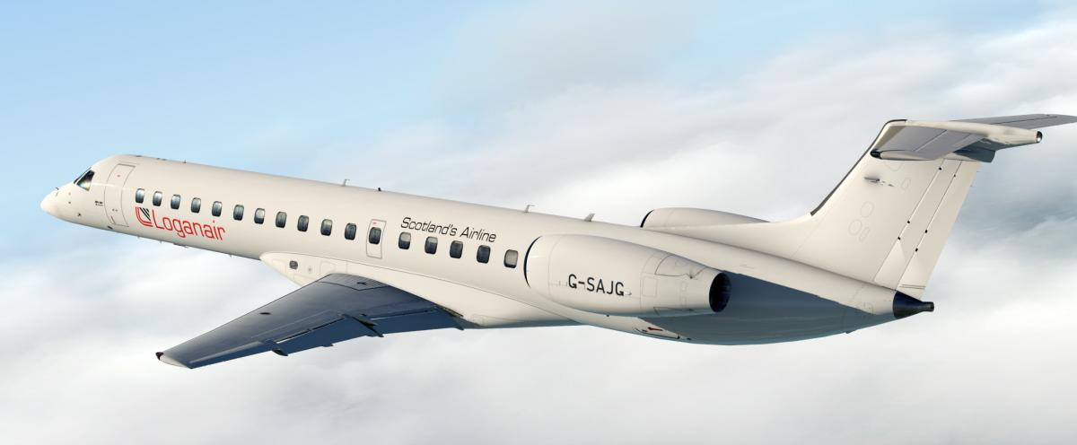 Loganair White G-SAJG for X-Crafts ERJ145 - ERJ Family by X-Crafts - X ...
