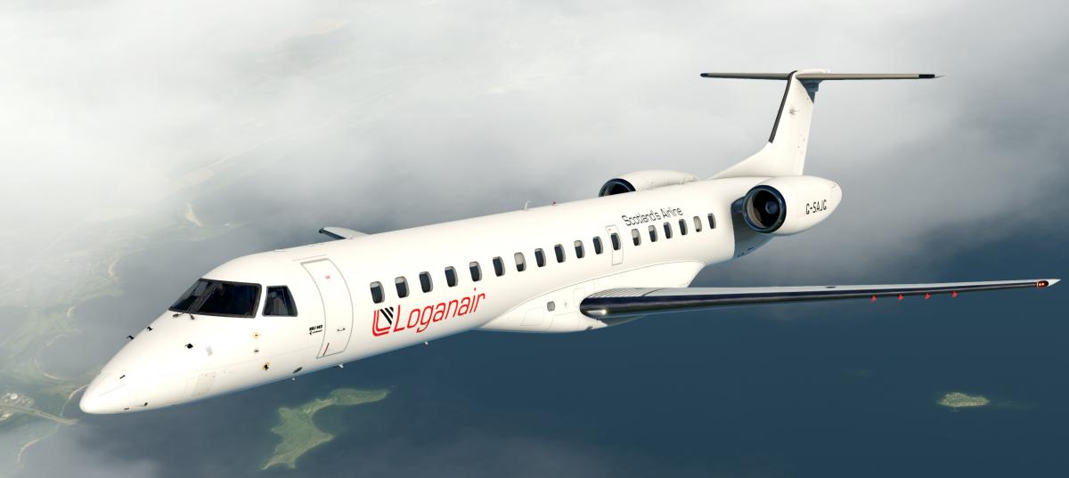 Loganair White G-SAJG for X-Crafts ERJ145 - ERJ Family by X-Crafts - X ...