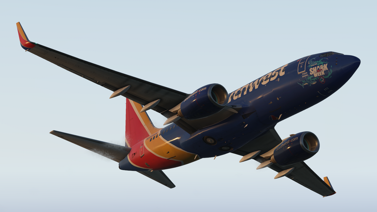 Southwest Airlines SharkWeek (Tiger Shark) - Aircraft Skins - Liveries ...