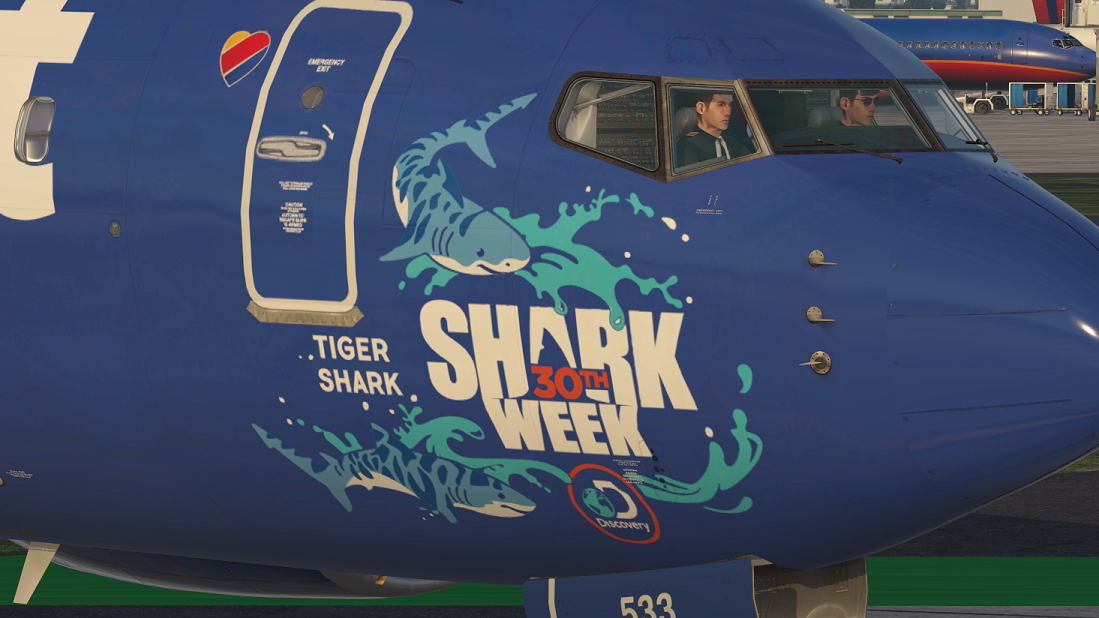 Southwest Airlines SharkWeek (Tiger Shark) - Aircraft Skins - Liveries ...