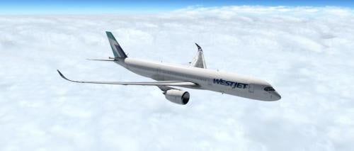 Flight Factor A350 Westjet Version 1 - Aircraft Skins - Liveries - X ...