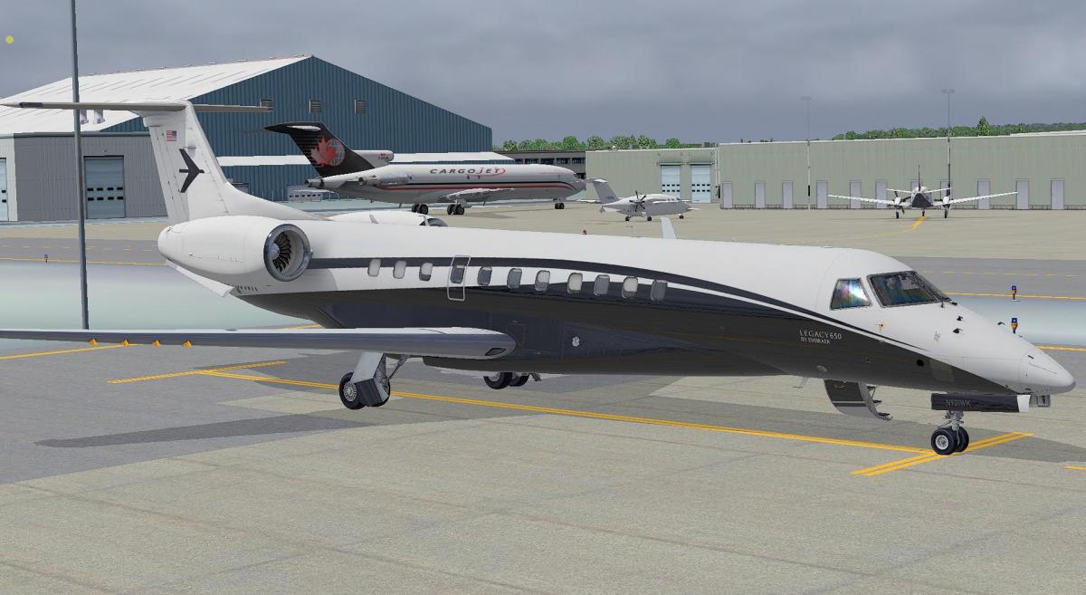 Black Lines Livery Embraer Legacy 650 ERJ-135BJ by X-Crafts - ERJ ...