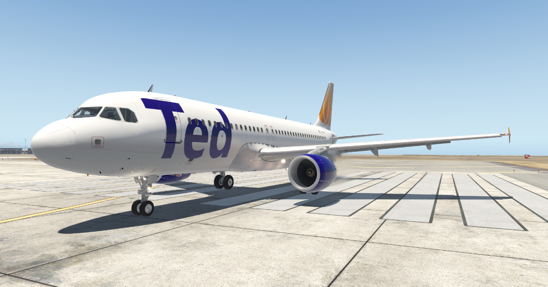 Ted Livery for the FlightFactor A320 - N449UA - Aircraft Skins ...