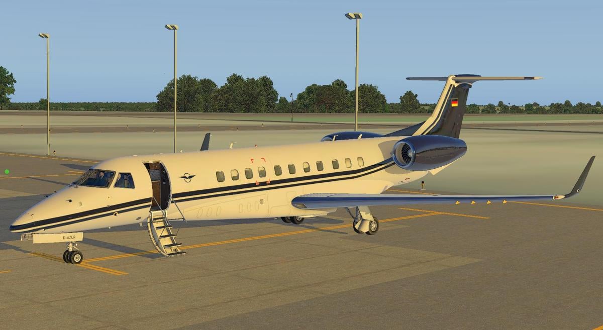 Black Tail Livery Embraer Legacy 650 ERJ-135BJ by X-Crafts - ERJ Family ...