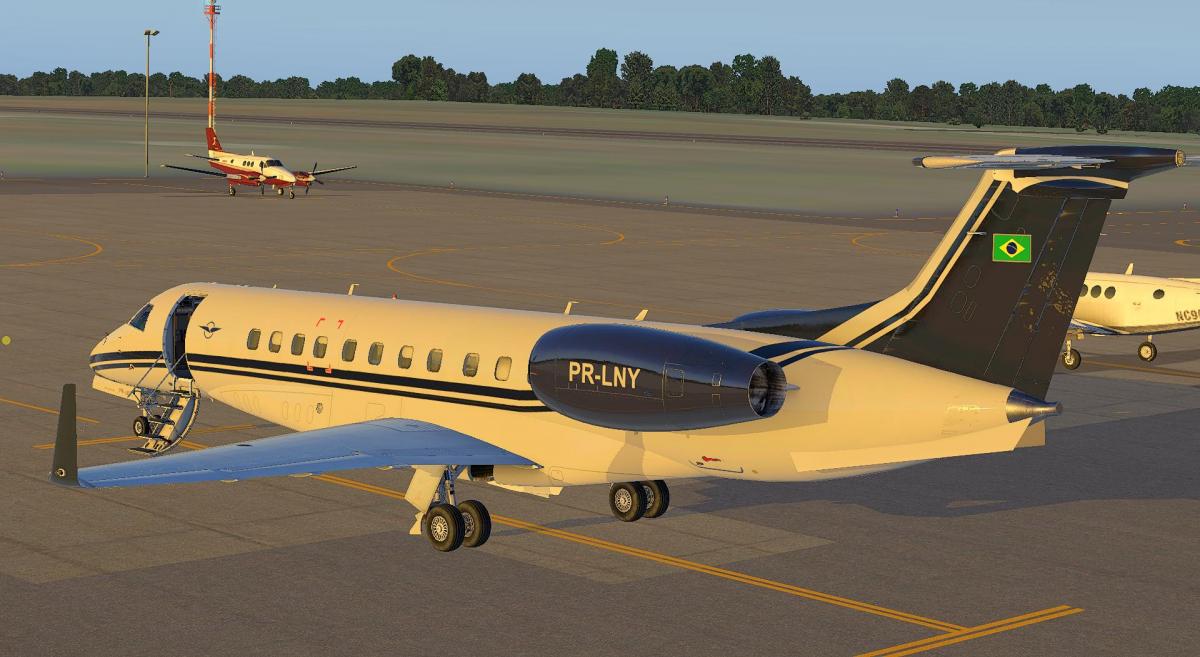 Black Tail Livery Embraer Legacy 650 ERJ-135BJ by X-Crafts - ERJ Family ...