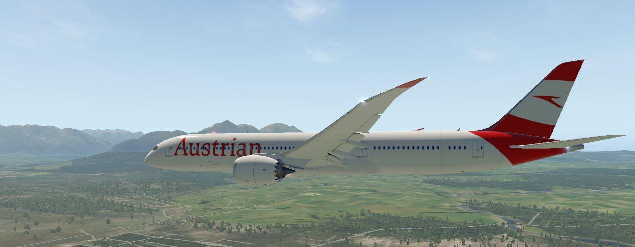 Austrian Airlines livery for Boeing 787-9 - Aircraft Skins - Liveries ...