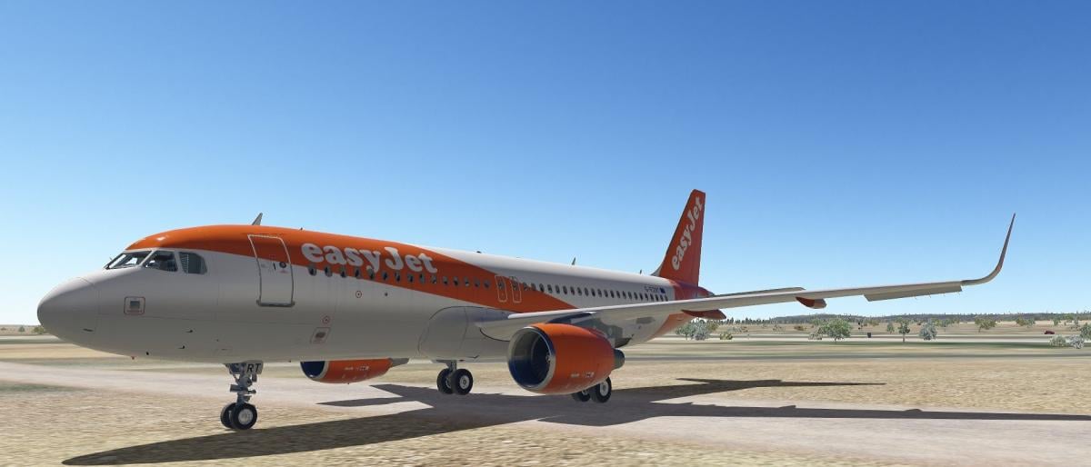 easyJet A320 (Sharklet) G-EZRT --- FlightFactor A320 - Aircraft Skins ...