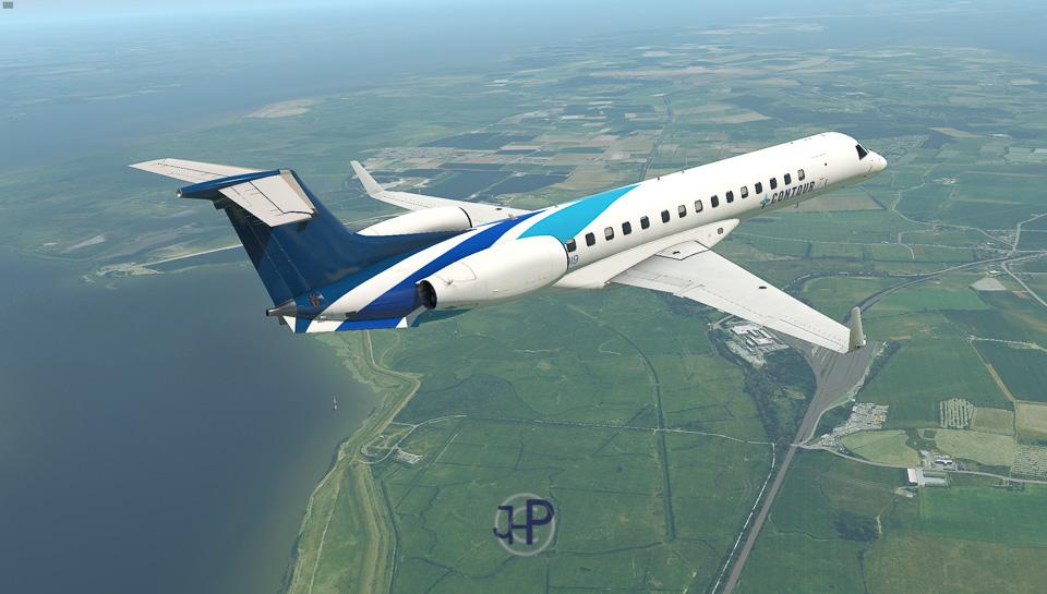 X-Crafts E145/E145XR Contour Airlines new livery - Aircraft Skins ...