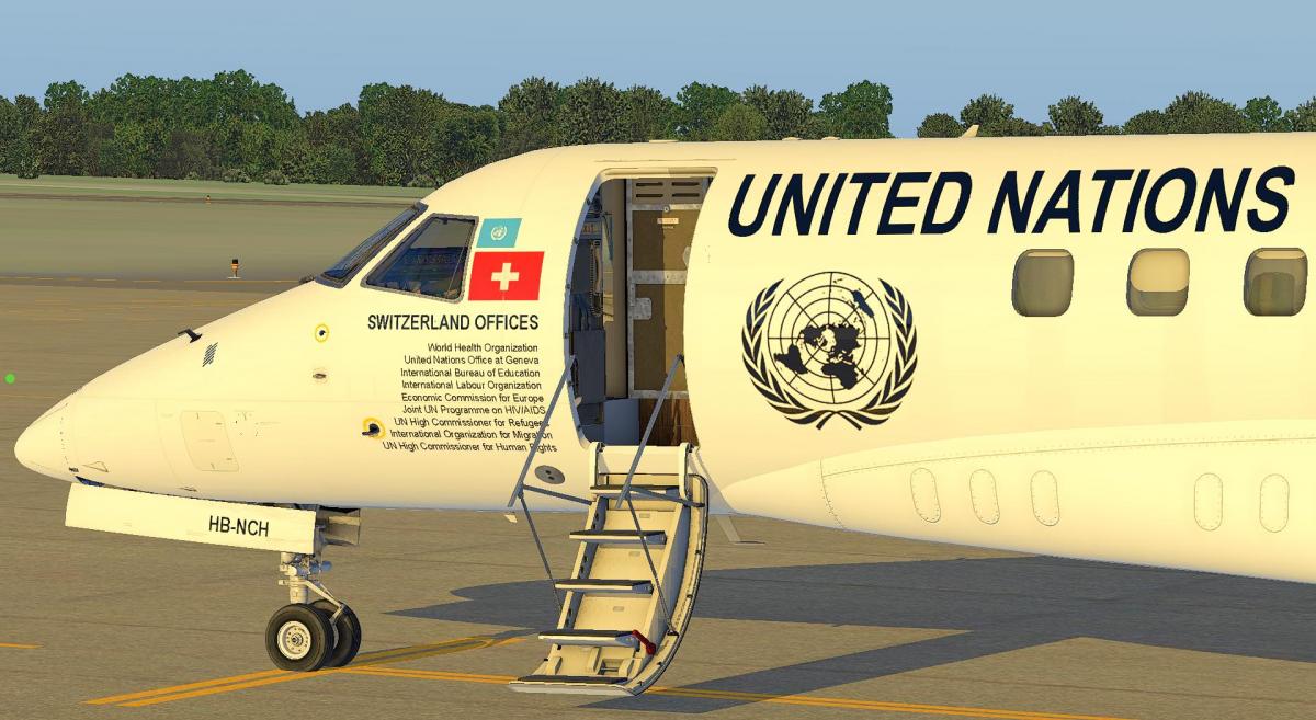 United Nations Livery Embraer Legacy 650 ERJ-135BJ by X-Crafts - ERJ ...