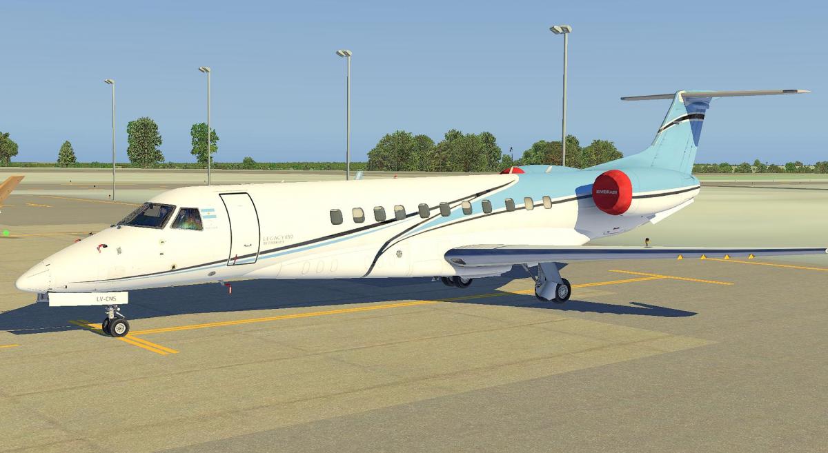 Blue Black Livery Embraer Legacy 650 ERJ-135BJ by X-Crafts - ERJ Family ...