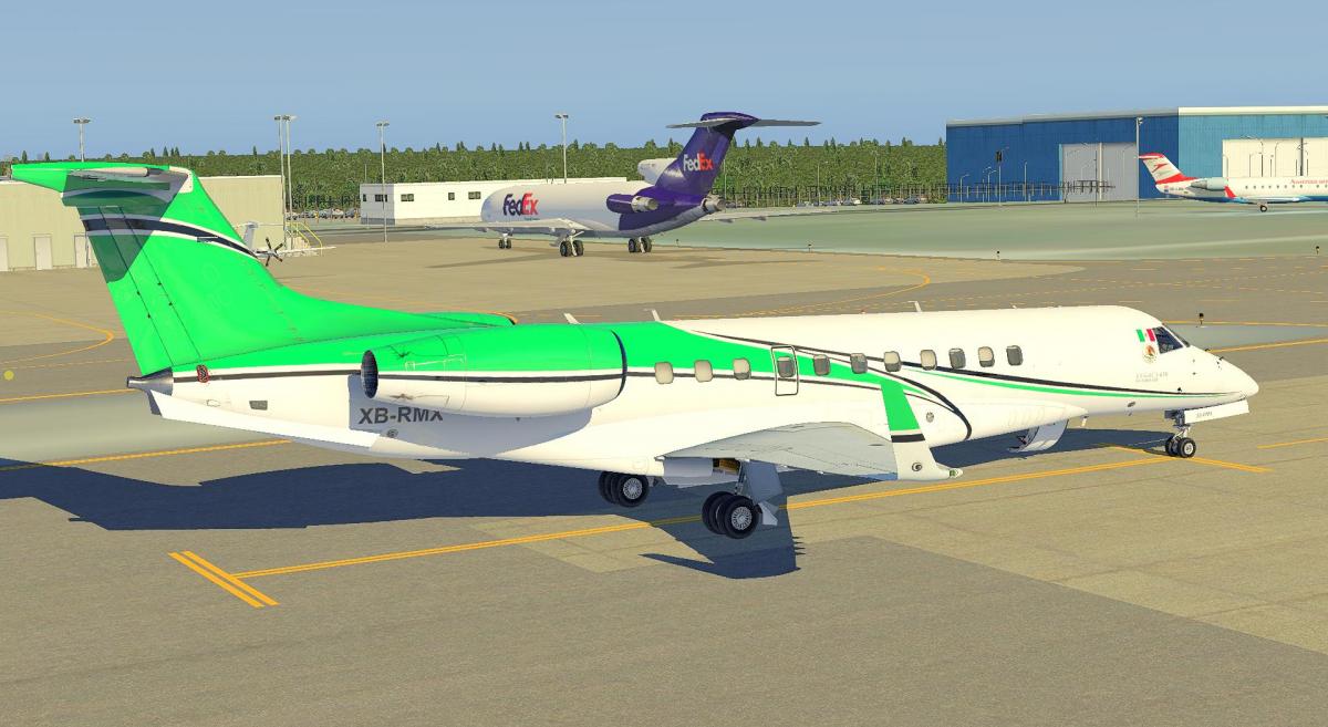 Green Black Livery Embraer Legacy 650 ERJ-135BJ by X-Crafts - ERJ ...