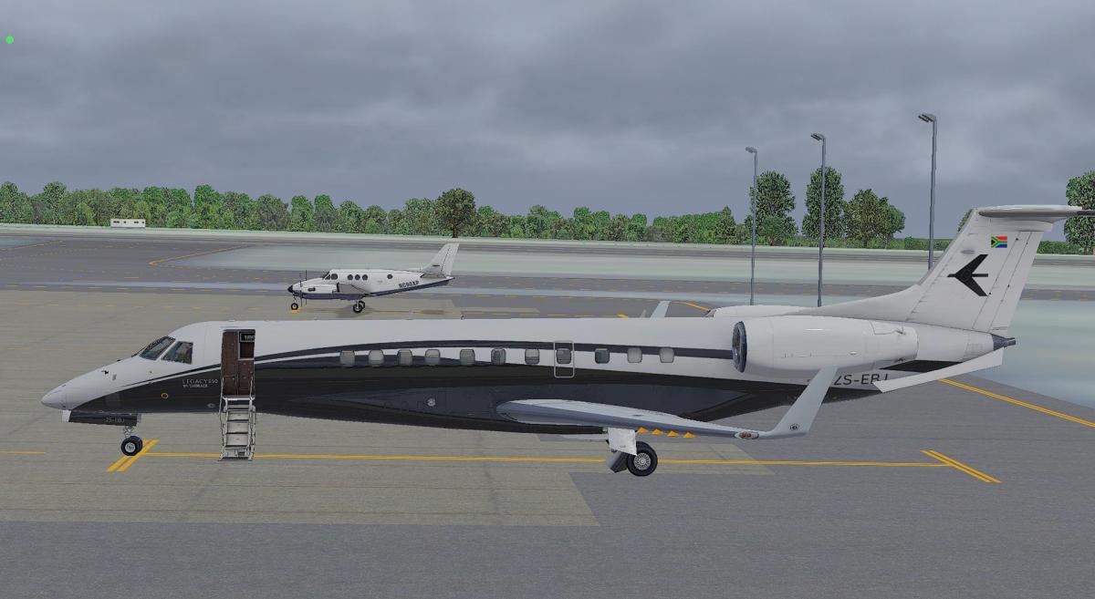 Black Lines Livery Embraer Legacy 650 ERJ-135BJ by X-Crafts - ERJ ...
