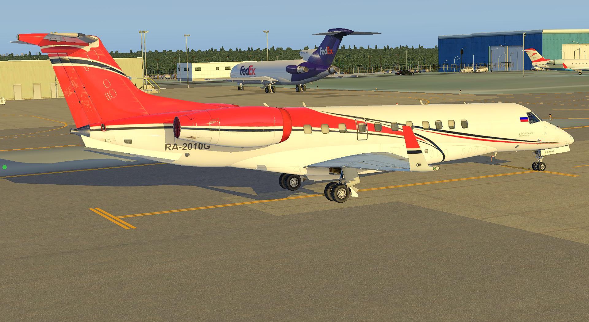 Red Black Livery Embraer Legacy 650 ERJ-135BJ by X-Crafts - ERJ Family ...