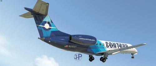 A Contour Airlines livery for the X-Crafts Embraer E135 model only ...
