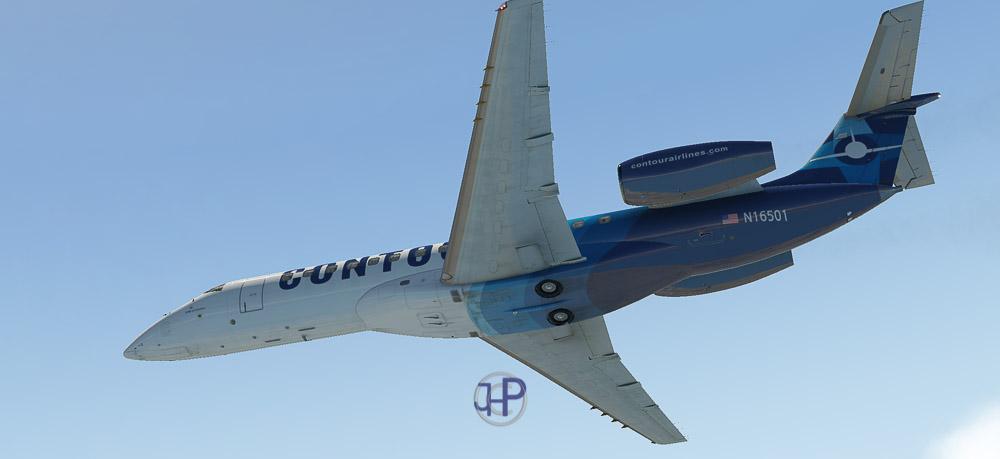 A Contour Airlines livery for the X-Crafts Embraer E135 model only ...