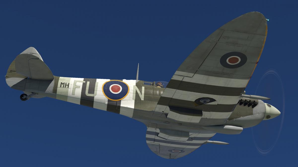 Spitfire MkIX paint for FlyingIron payware: MH454, 453 squadron RAAF, F ...