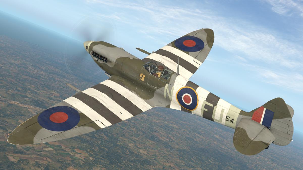 Spitfire MkIX paint for FlyingIron payware: MH454, 453 squadron RAAF, F ...