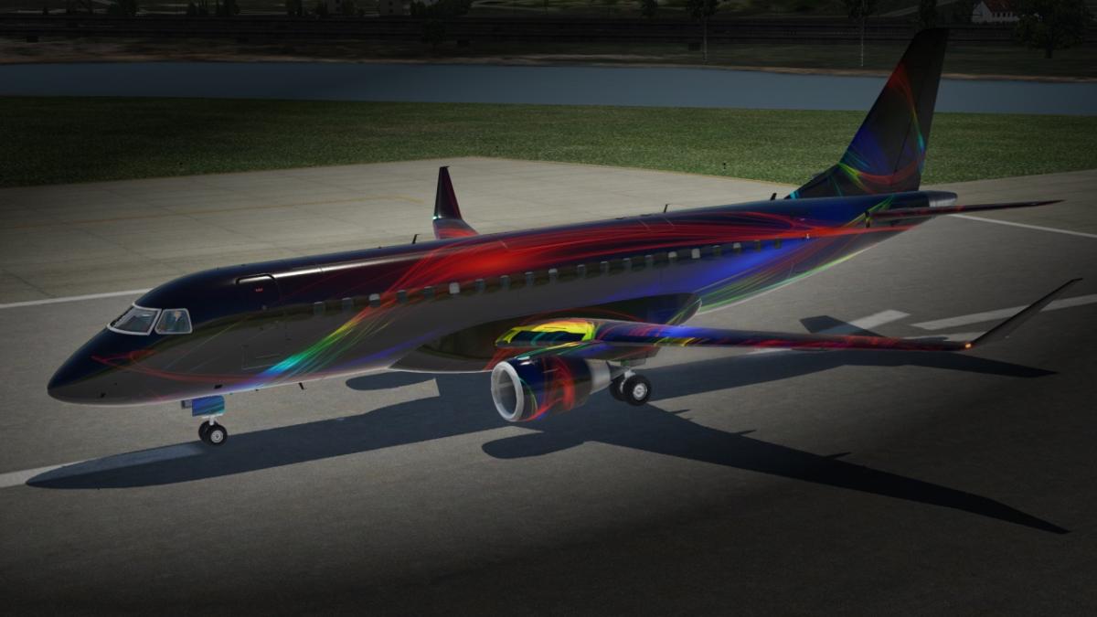 X-CRAFTS EMBRAER E175 BLACK JET 1001.zip - Aircraft Skins - Liveries ...