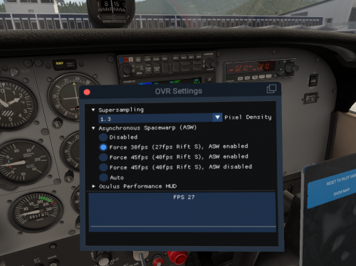 OVR Settings: Oculus Rift Supersampling & ASW - Utilities - X-Plane.Org ...