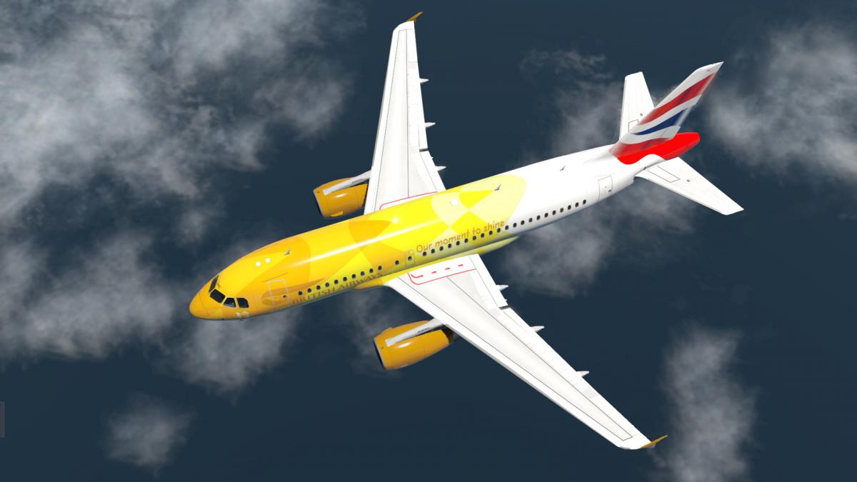 British Airways Firefly (G-EUPC) livery for the ToLiss A319 - Aircraft ...