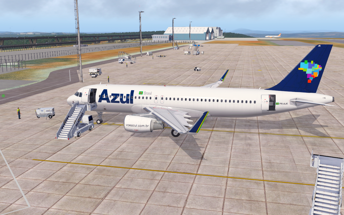 Flightfactor A320 Ultimate | Azul PR-AJE CEO (Sharklets) - Aircraft ...