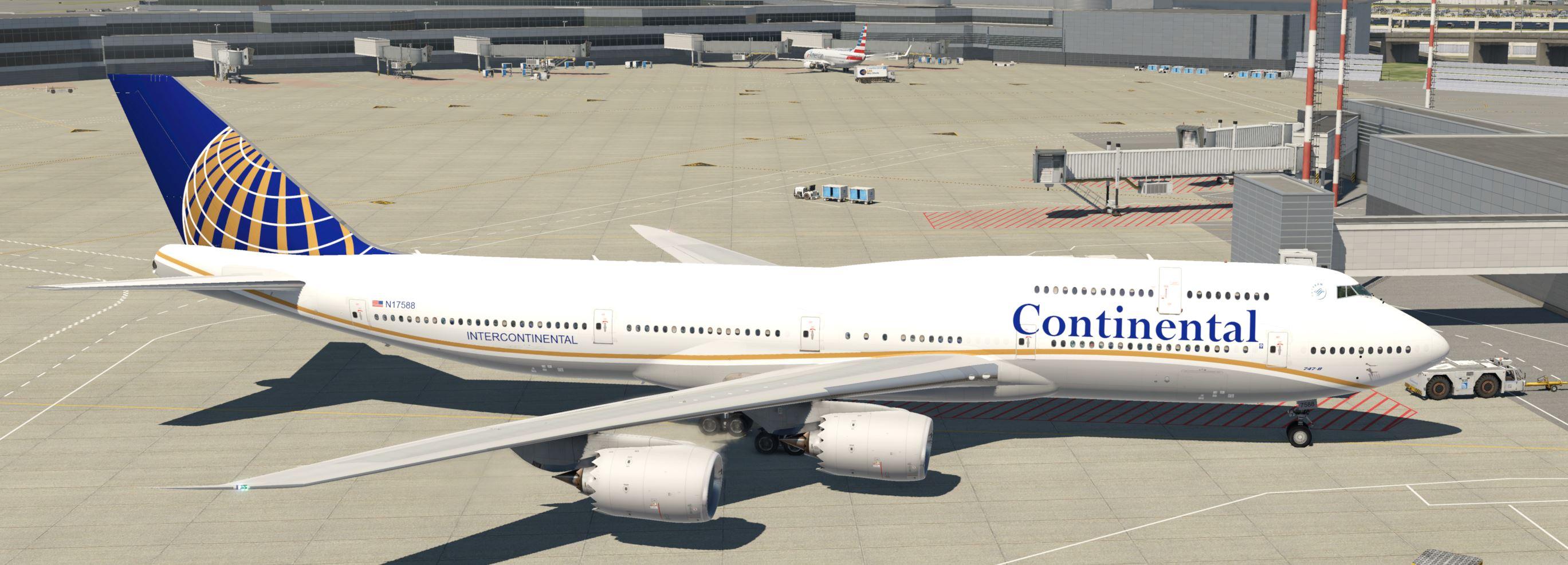 SSG 747-8i Continental Airlines - Dreamliner Livery - Aircraft Skins ...