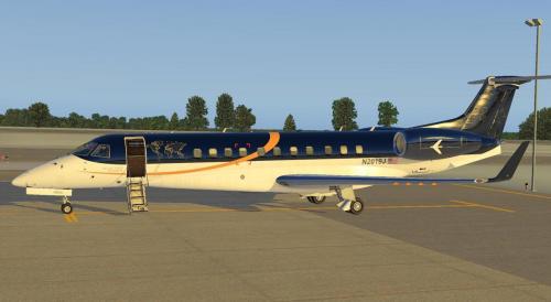 Black Signature Livery Embraer Legacy 650 ERJ-135BJ by X-Crafts - ERJ ...