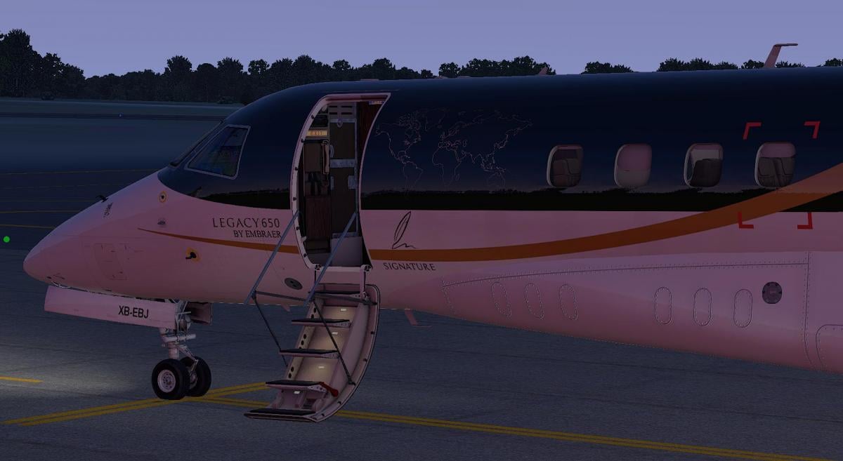 Black Signature Livery Embraer Legacy 650 ERJ-135BJ by X-Crafts - ERJ ...