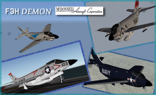 McDonnell Phantom I, Banshee and Demon for XP-7.63 (OLD SIM version ...